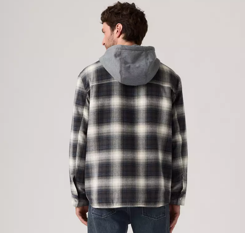 Best Seller LEVI'S Francisco Sherpa Flannel Jacket - Warwick Plaid Dark ...