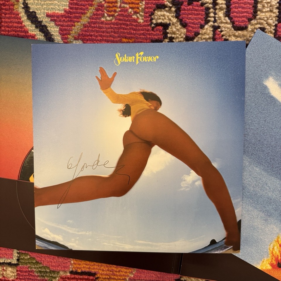 LORDE SIGNED 'SOLAR POWER' ALBUM VINYL RECORD PURE HEROINE MELODRAMA | eBay