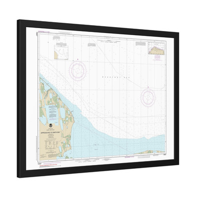 Smith Bay Arctic Coast Alaska Nautical Chart Sailing Map Framed Poster ...
