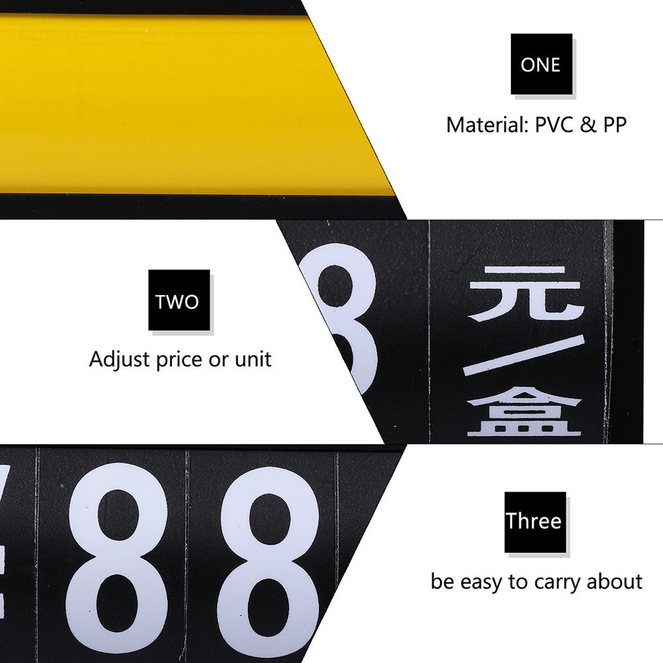 3 Pcs Plastic Tags Shelf Label Holders Grocery Store Goods Price | eBay ...