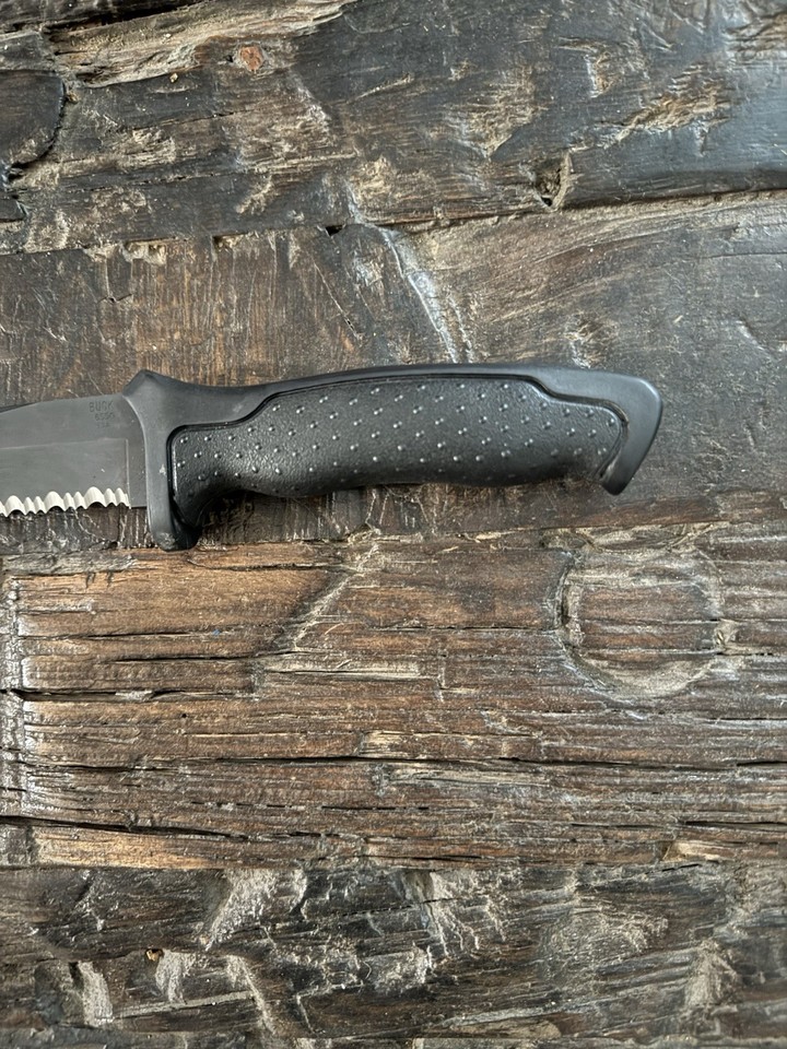 VINTAGE 1997 BUCK KNIVE USA 655 NIGHTHAWK SURVIVAL KNIFE W/ SHEATH ...