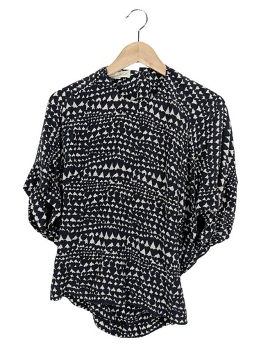 STELLA MCCARTNEY Camicetta Donna Nero/Bianco Seta Elegante (IT 46, EU ...
