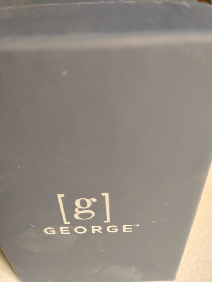 NEW GEORGE MALE WRISTWATCH BROWN SIMULATED LEATHER BAND QUARTZ ACCURACY ...