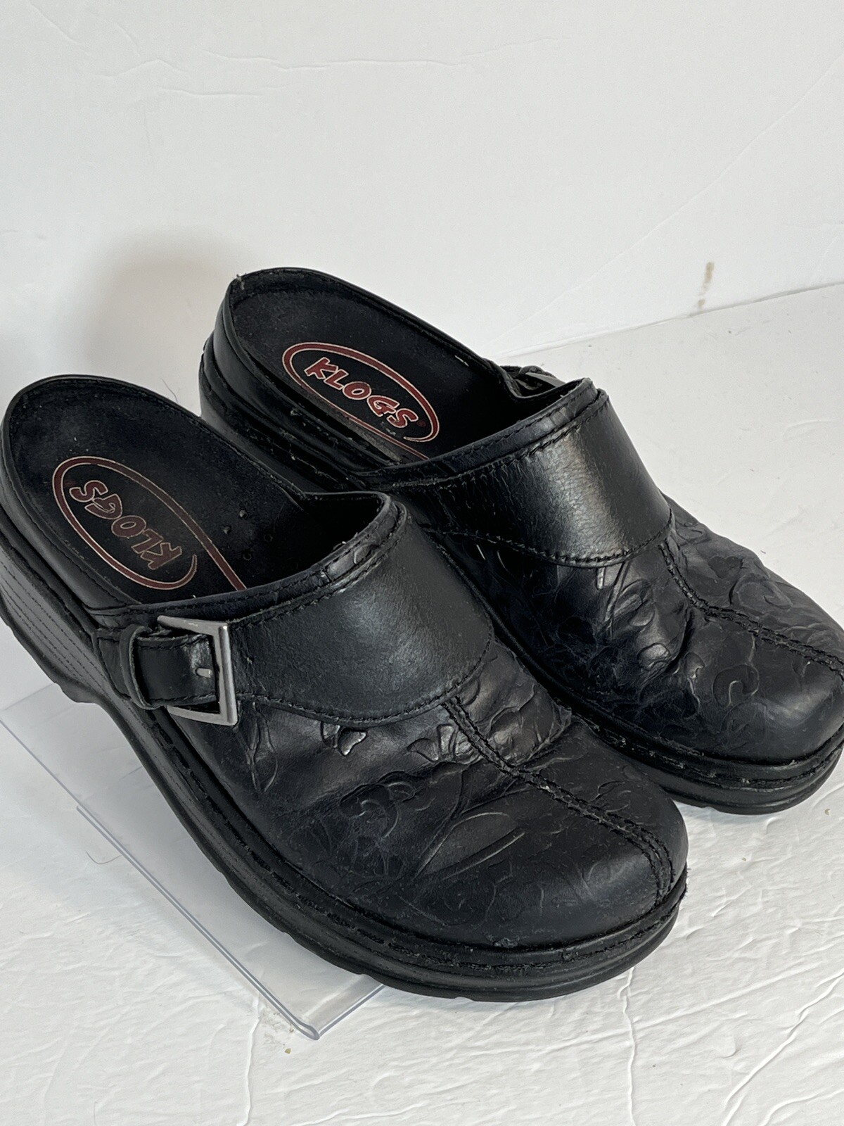 Klogs Maxum Clogs Womens 8.5M ProBlack Leather Slip Resistant Shoes ...