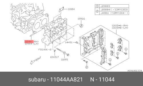 Genuine OE Gasket-Cylinder Head 11044AA821 for Subaru 11044-AA821 | eBay.de