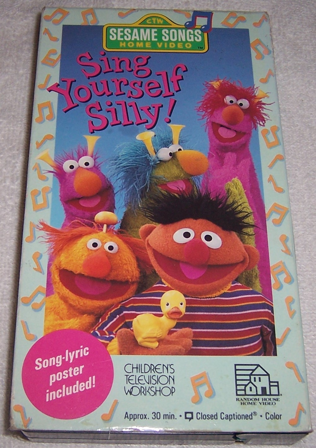 Sing Yourself Silly! VHS Sesame Songs includes Poster! street Big Bird ...
