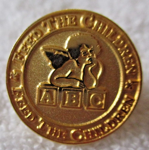 feed the children ABC pin, 3/4" di. s142 | eBay