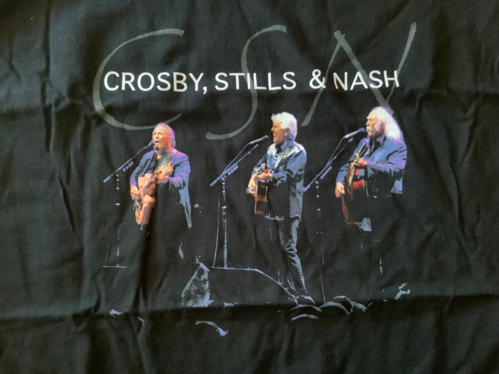 Crosby Stills Nash 2015 Official Concert T-Shirt XL David Stephen ...