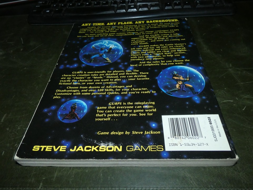 GURPS: Basic Set Third Edition Core Rulebook | eBay