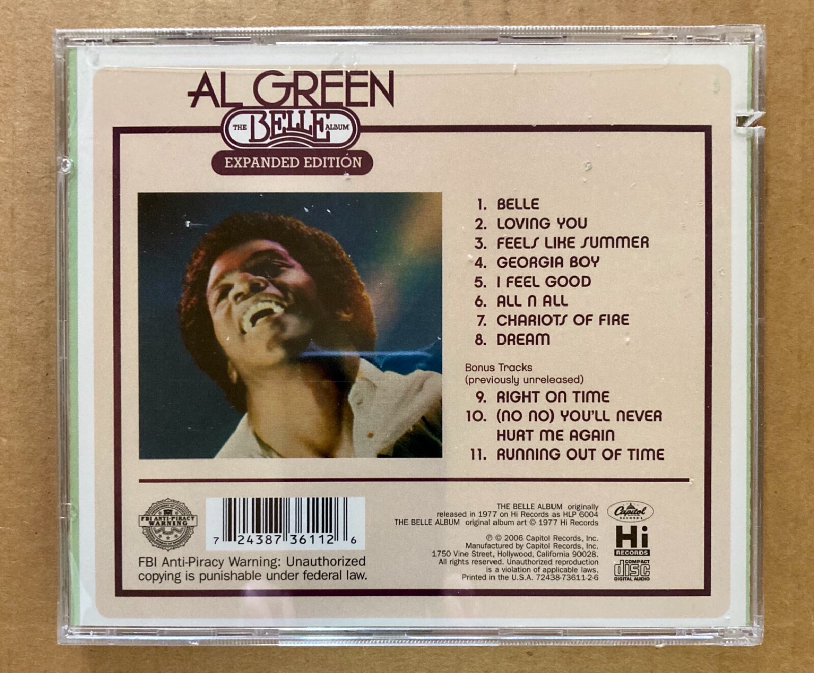 The Belle Album [Bonus Tracks] [Remaster] by Al Green (Vocals) (CD, May ...