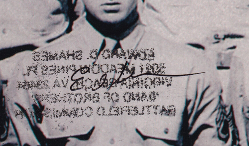 Ed Shames Signed Autographed 4x6 Photo 101st Airborne Easy Co Band of ...