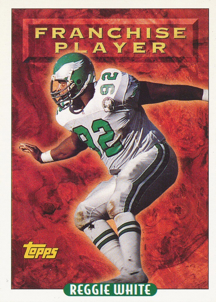 FRANCHISE-PLAYER Reggie White EAGLES VOLS Tennessee VOLUNTEERS HOF | eBay