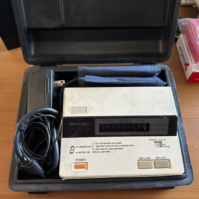 Sharp corp. automated blood pressure monitor MB-351H RARE. Works. | eBay