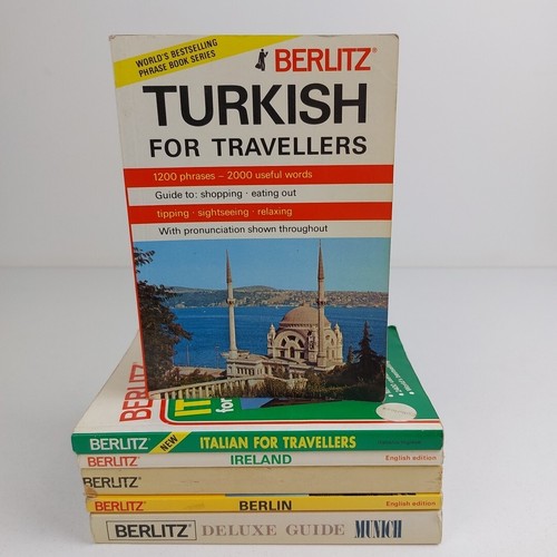 Berlitz European Travel Guides Phrase Books Turkish Italian German ...