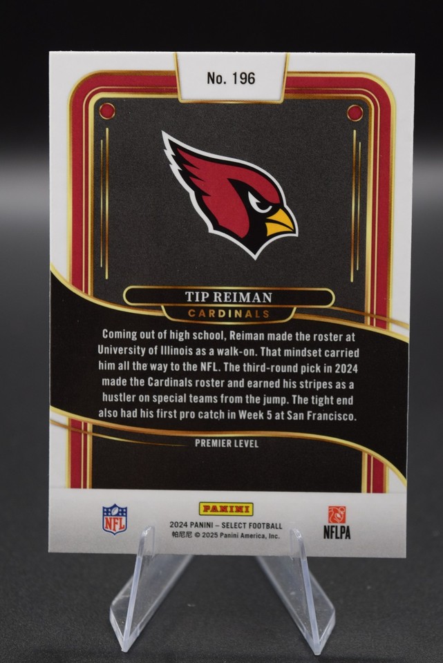 Tip Reiman 2024 Panini Select #196 Arizona Cardinals | eBay