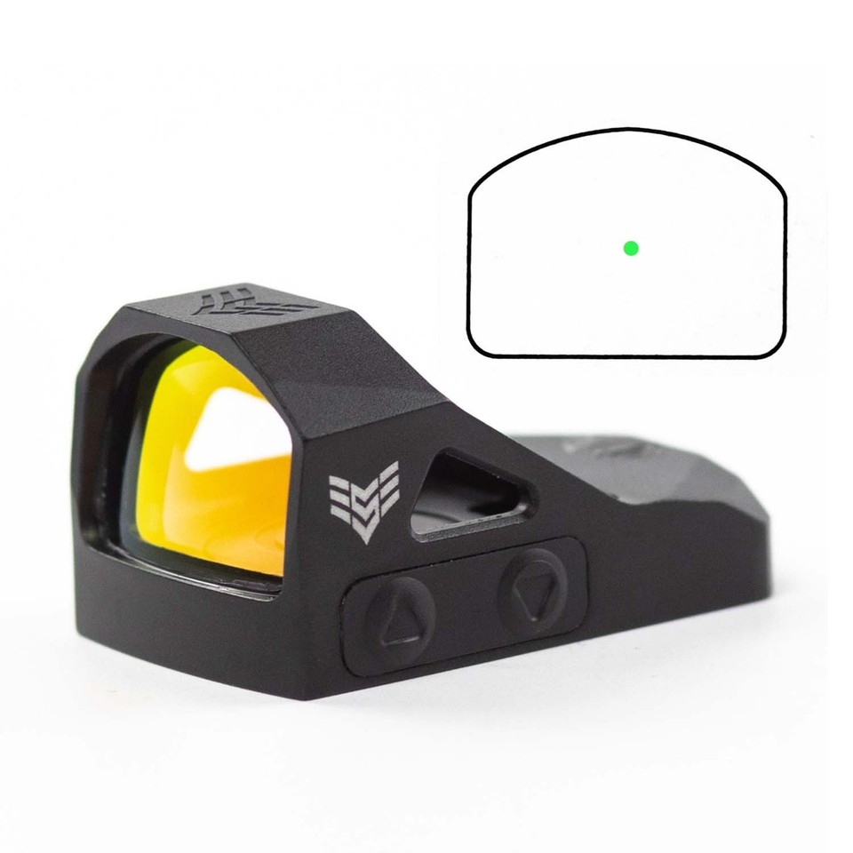 SWAMFOX Liberty Micro Reflex Red / Green Dot Sight 1x22mm 3MOA for RMR ...