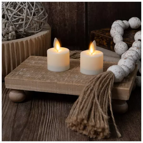 ⚡️ Luminara Flameless Ivory Tea Light Candles (Set of 4) NEW ⚡️ | eBay