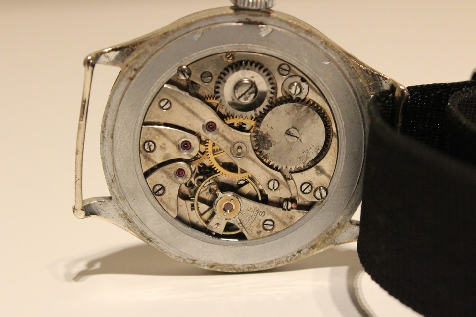 RARE OVERSIZE 39mm WW2 MILITARY GERMANY ARMY MEN'S MECHANICAL WATCH ...