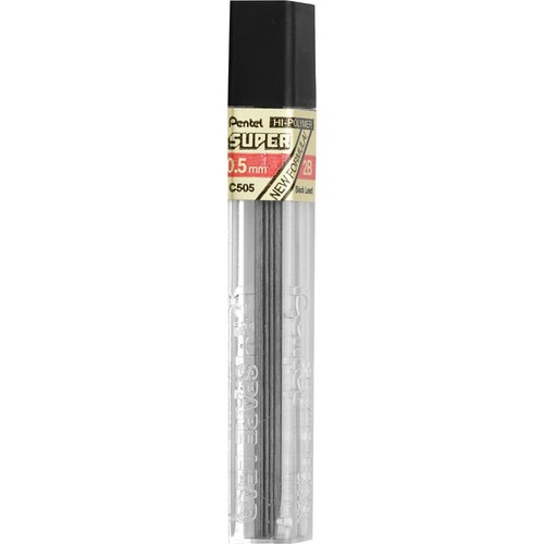 Pentel Super Hi-polymer Lead Refills 0.5mm 2h 12 Leads for sale online ...