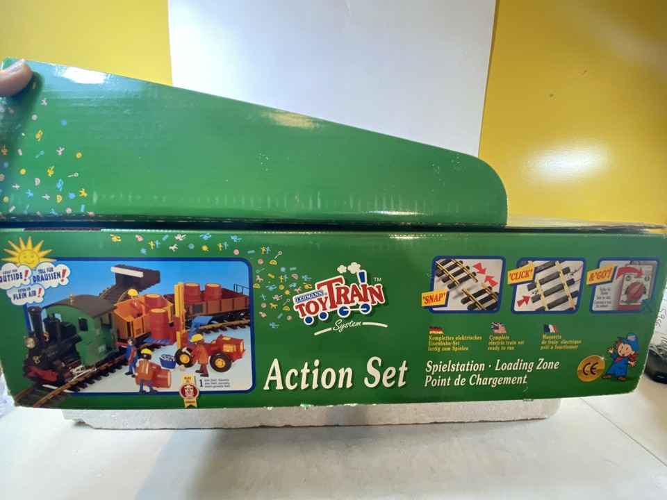 rare LGB Lehmann Toy Train System Action Set 92785 G Scale 57S6 | eBay