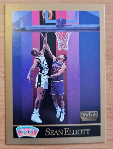 🔥🏀Sean Elliott Skybox 1990 San Antonio Spurs Rare Basketball Card #256 ...