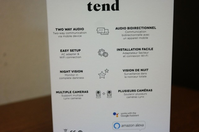 Tend Secure Lynx Pro Plug-in Indoor and Outdoor White Security Camera ...