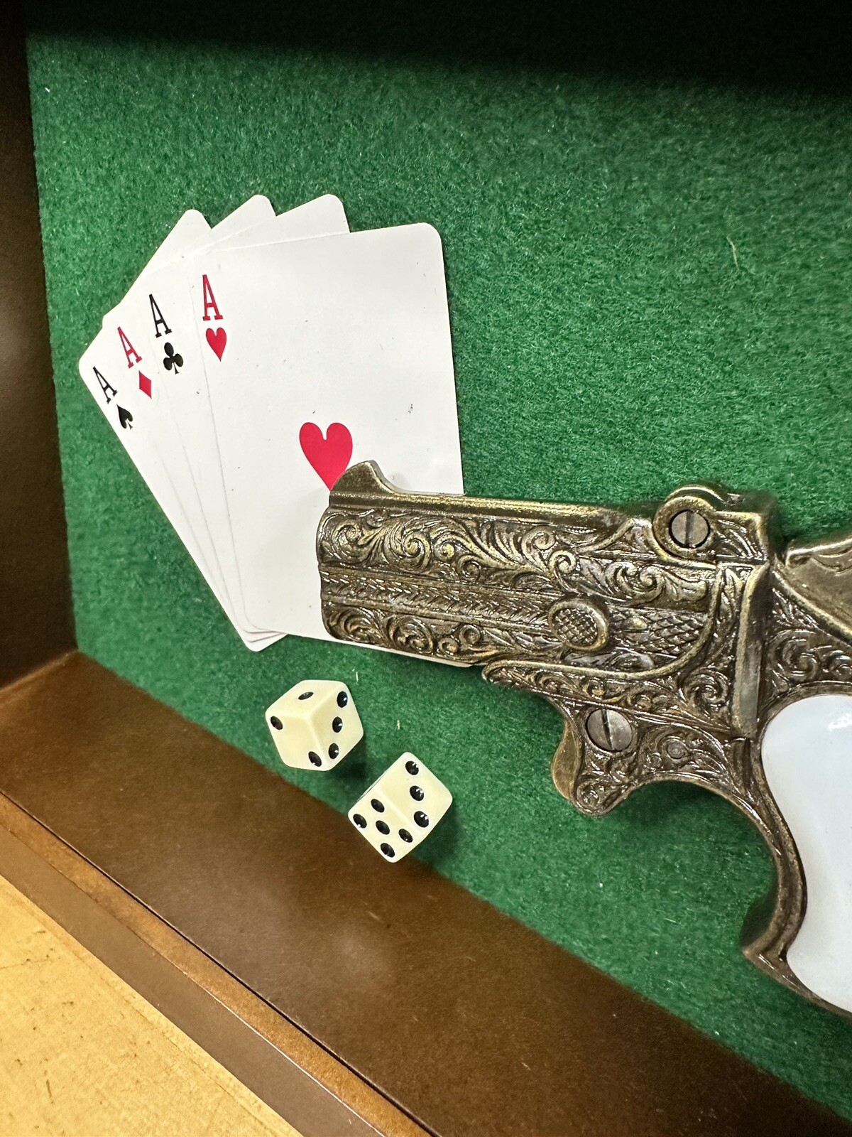 Tombstone Doc Holliday Gambler Display Rare Dice Gun Cards Poker Wild ...