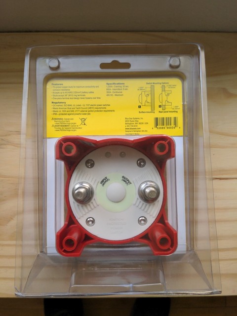 Blue Sea Systems E-series 9003E Single Circuit Battery Switch for sale ...