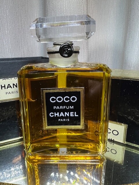Coco parfum Chanel pure parfum 60 ml. Vintage 1983 crystal bottle ...