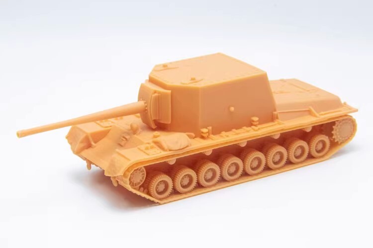 3D printed 1/87 WW II Soviet SU-100Y Tank Destroyer Unpainted Kit Model ...