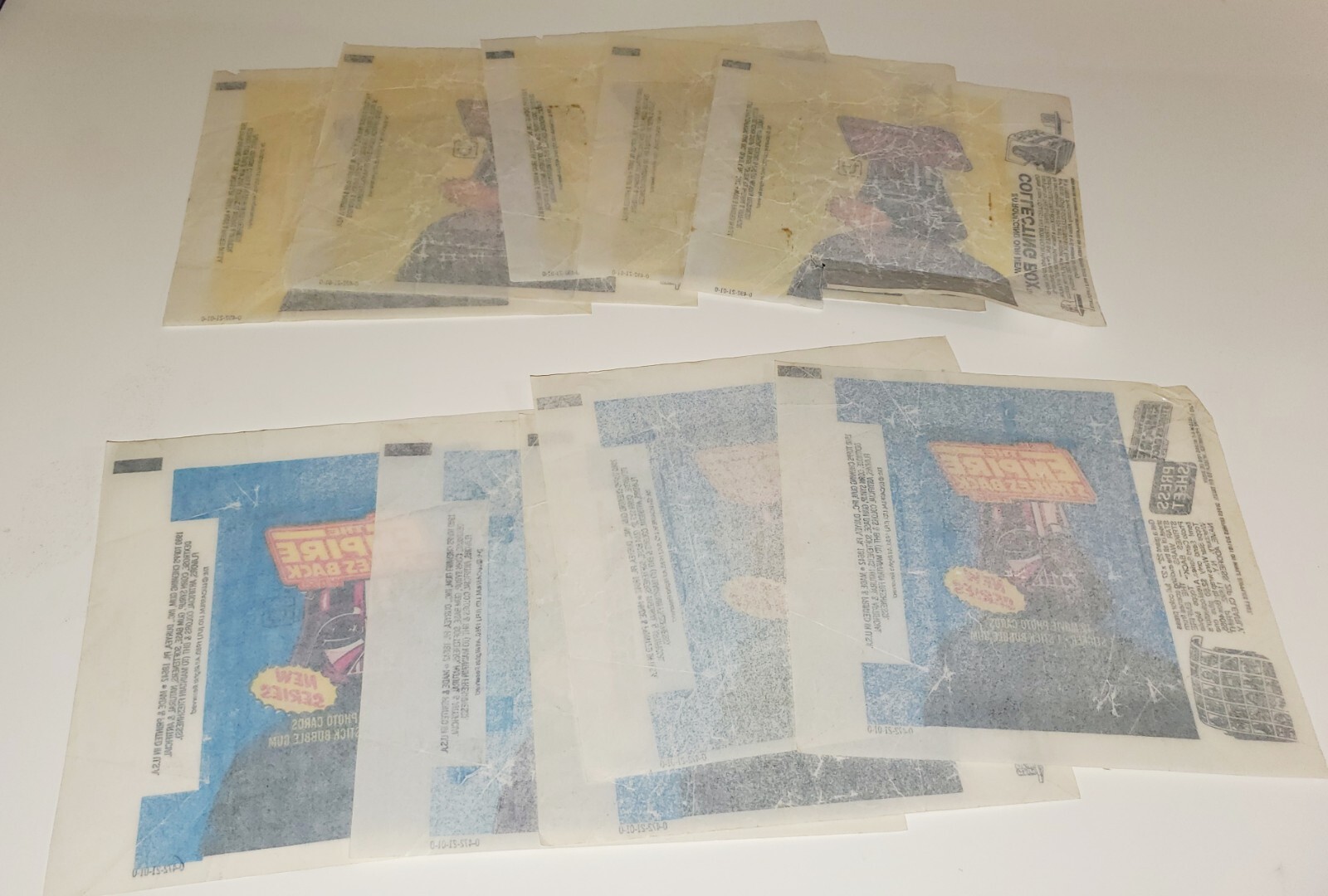 1980 Topps Empire Strikes Back Wrappers, Lot Of 10 | eBay