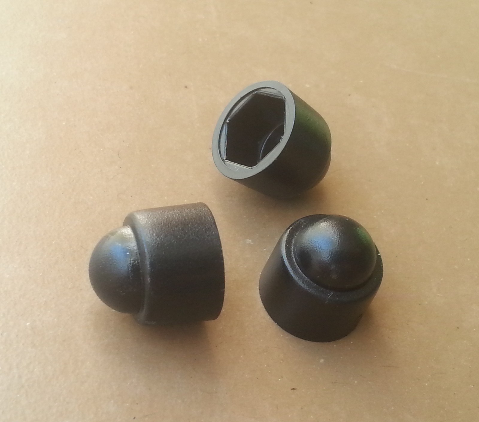 M6 (10mm) Bolt Nut Domed Cover Caps Plastic Hexagon / Black | eBay