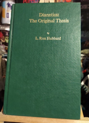 L Ron Hubbard Books Dianetics The Original Thesis 1977 Forbidden Book ...