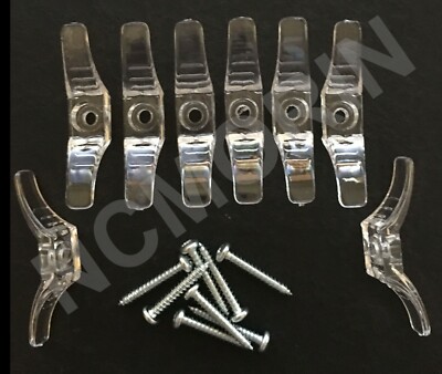 Qty. 8 Cord Cleats Clear with Screws. for Window Blind Shade string | eBay