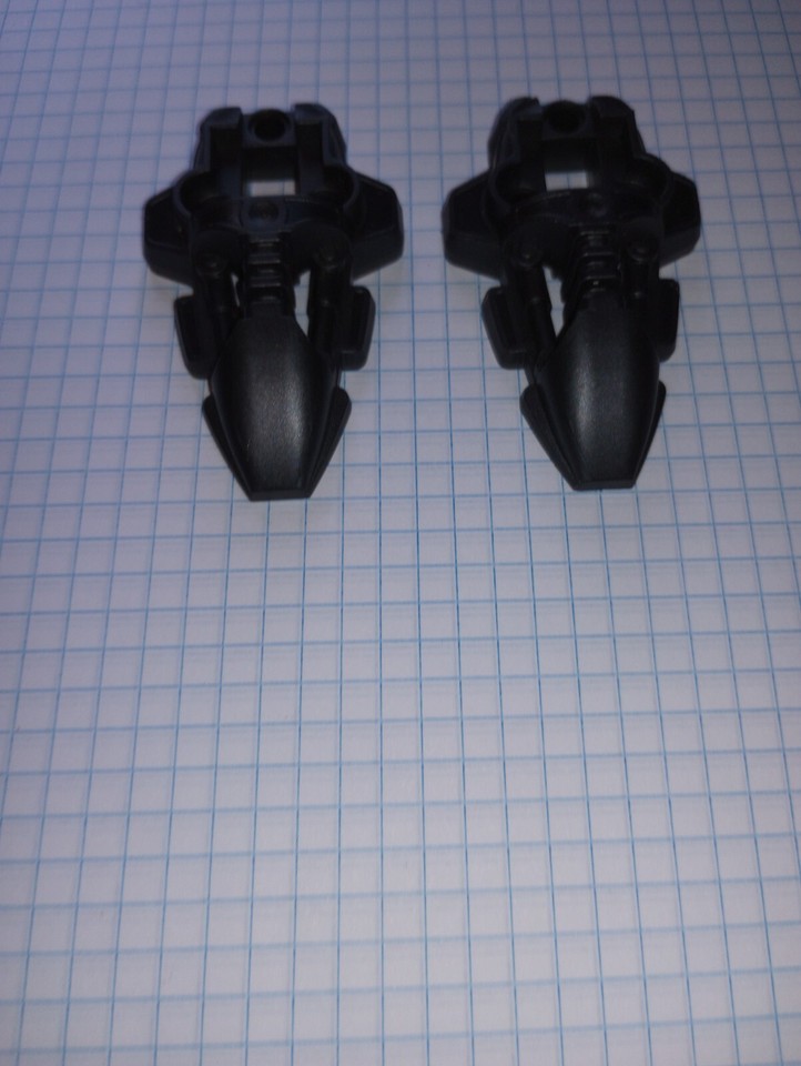 2 Bionicle Lego 44138 in Black Rahkshi Foot Feet Genuine Lego WYSIWYG 2 ...