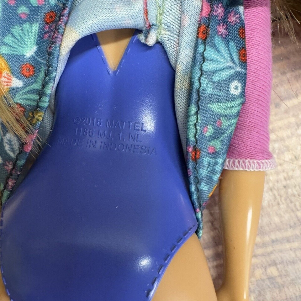 2016 Barbie FJD97 Beach Barbie Doll by Mattel Redressed | eBay