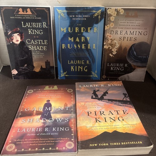 Lot of 5 Mary Russell / Sherlock Holmes Mysteries Book Series Laurie R ...