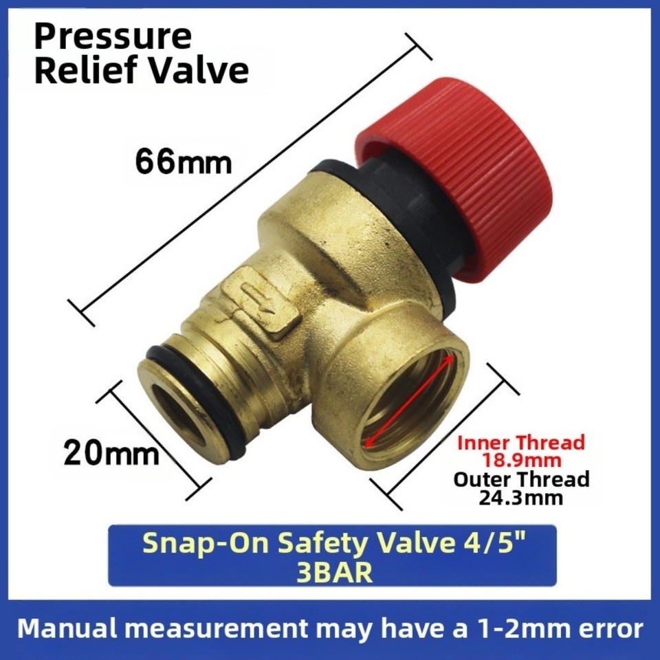 3Bar Thread Type Pressure Relief Valve for Gas Boilers Residential Use ...