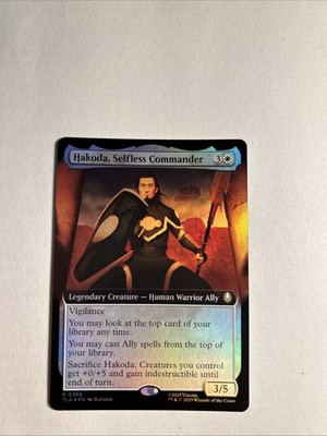 Hakoda Selfless Commander Extended Art Foil Avatar: The Last Airbender ...