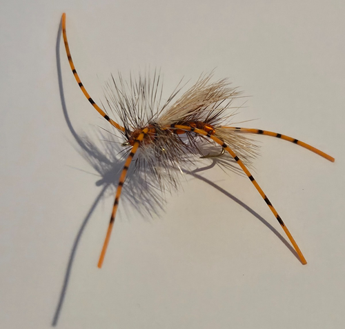 3 x Orange Stimulator Fly Fishing Dry Trout Flies Size 10 | eBay UK