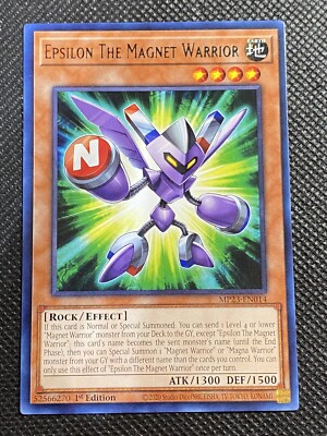 YuGiOh! - Epsilon The Magnet Warrior MP23-EN014 Rare 1st Edition Near ...