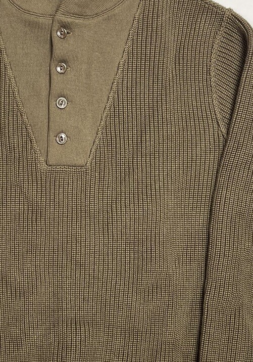 Filson Cotton Henley Guide Sweater 20154341 CC Olive Dark Army Green ...