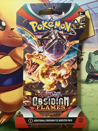Pokemon Obsidian Flames Sleeved Booster Pack! English! Case Fresh ...