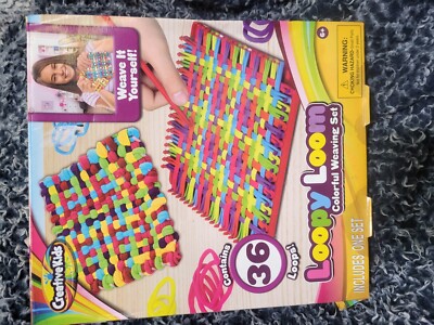 Creative Kids Loopy Loom Colorful Weaving Set Contains 36 Loops Brand ...