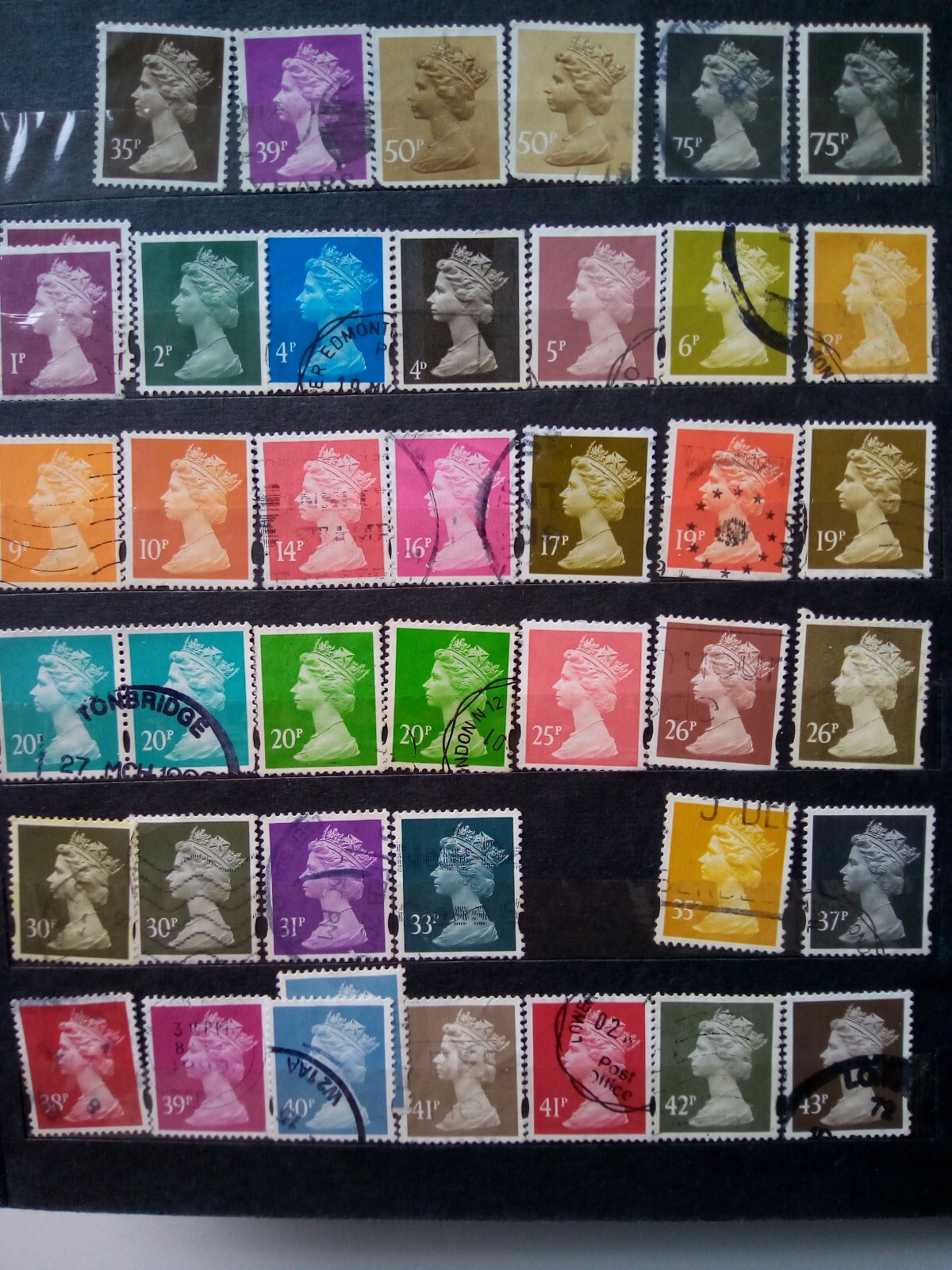 Great Britain UK Post Stamps Collection Queen Royal Genuine Rare ...