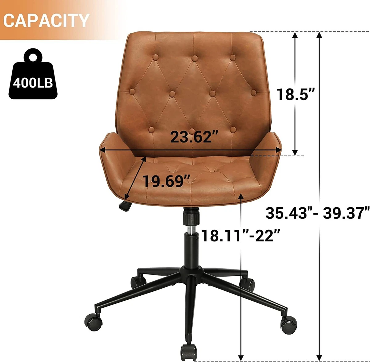 Brown Leather Office Chair