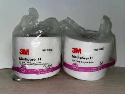 3M Medipore H Soft Cloth Surgical Tape 2 in x 10 yd Roll #2862 - 2 ...