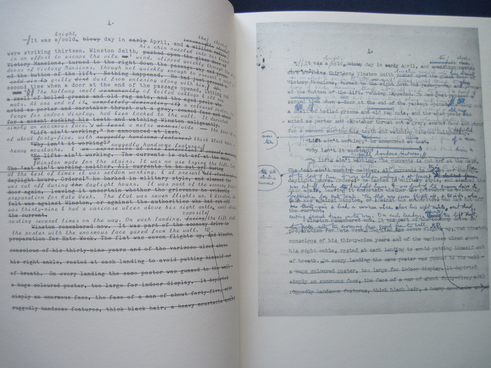 NINETEEN EIGHTY-FOUR - GEORGE ORWELL - MANUSCRIPT FACSIMILE 55 COPIES ...