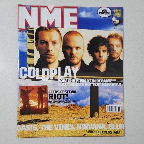 NME NEW MUSICAL EXPRESS - September 7, 2002 Large Magazine COLDPLAY ...