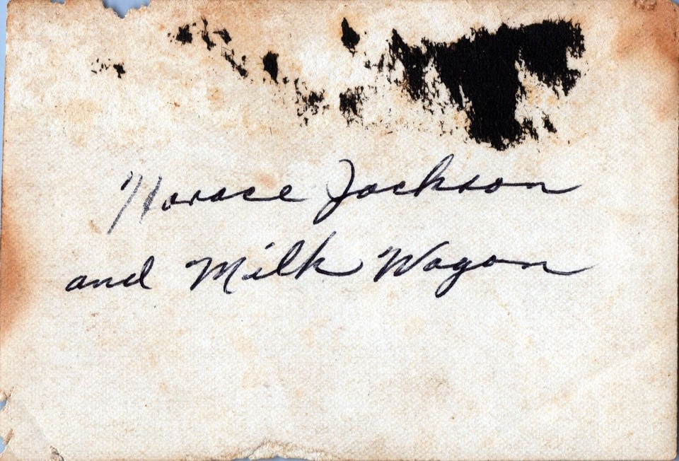 Antique Milk Wagon photo, Horace Jackson, W&W Jackson, Riverdale Dairy ...
